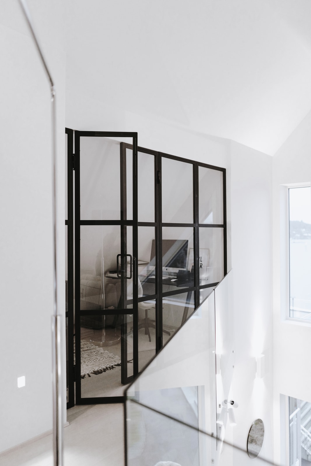 Wall with french doors
